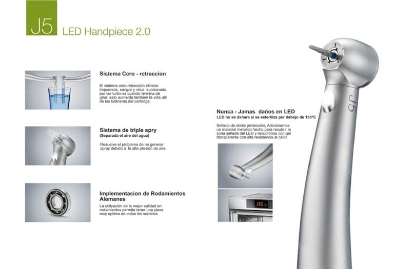 J5 Pieza De Alta con luz Jinme - Dental Click